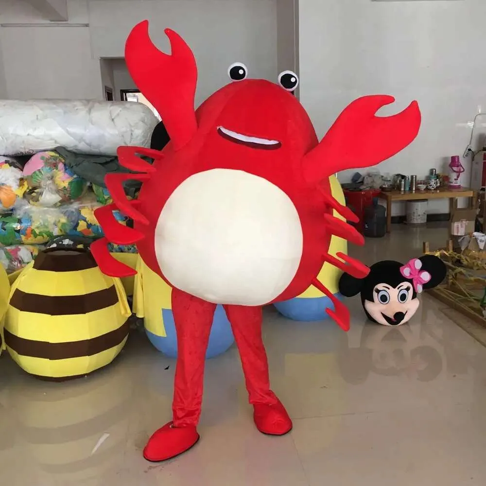 Marine Life Shrimp Prawn Crab Reindeer Mascot For Advertising Ceremony ...
