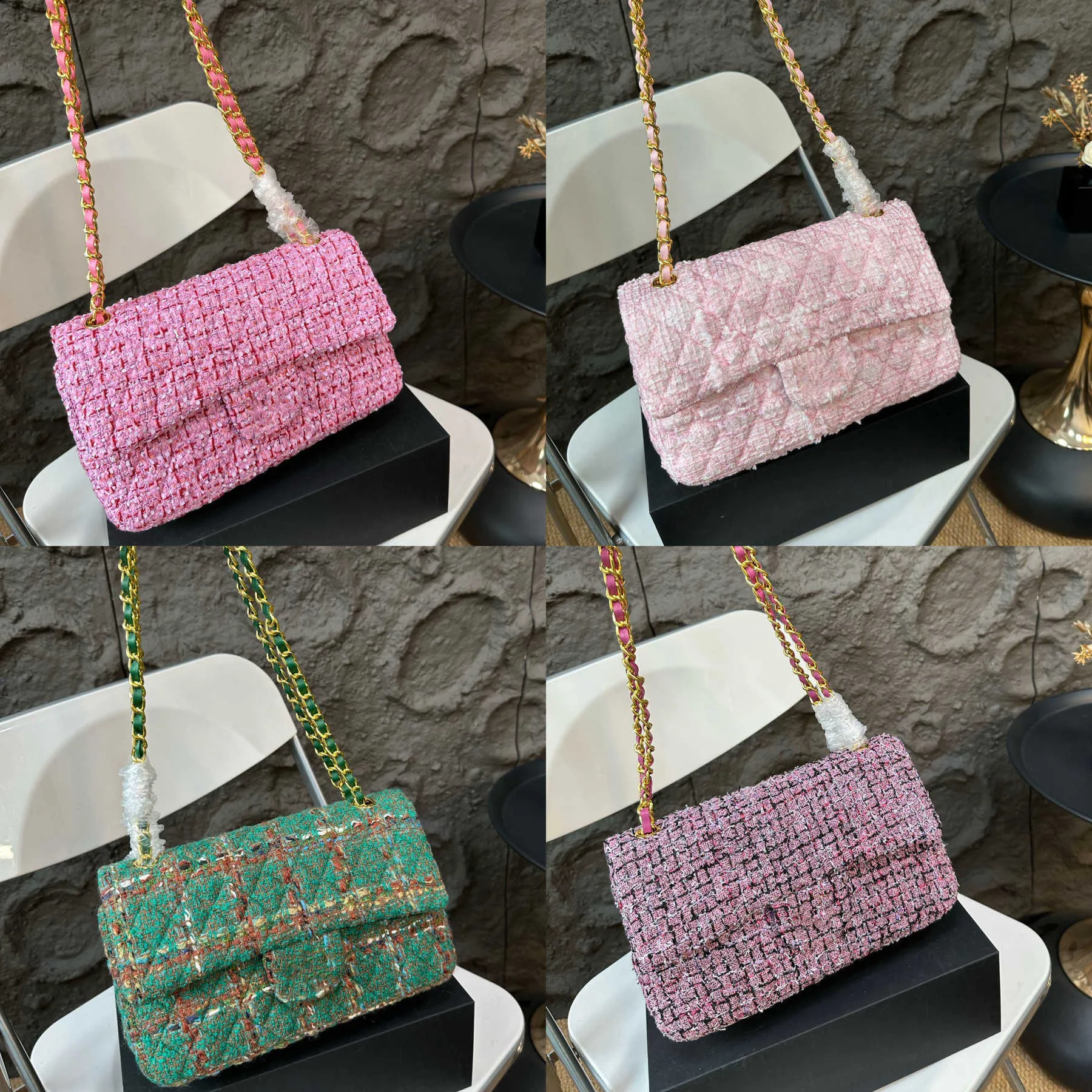 Hot Designer Woolen Chain Bag: Women's Shoulder Bag, Makeup Bag, Luxury ...