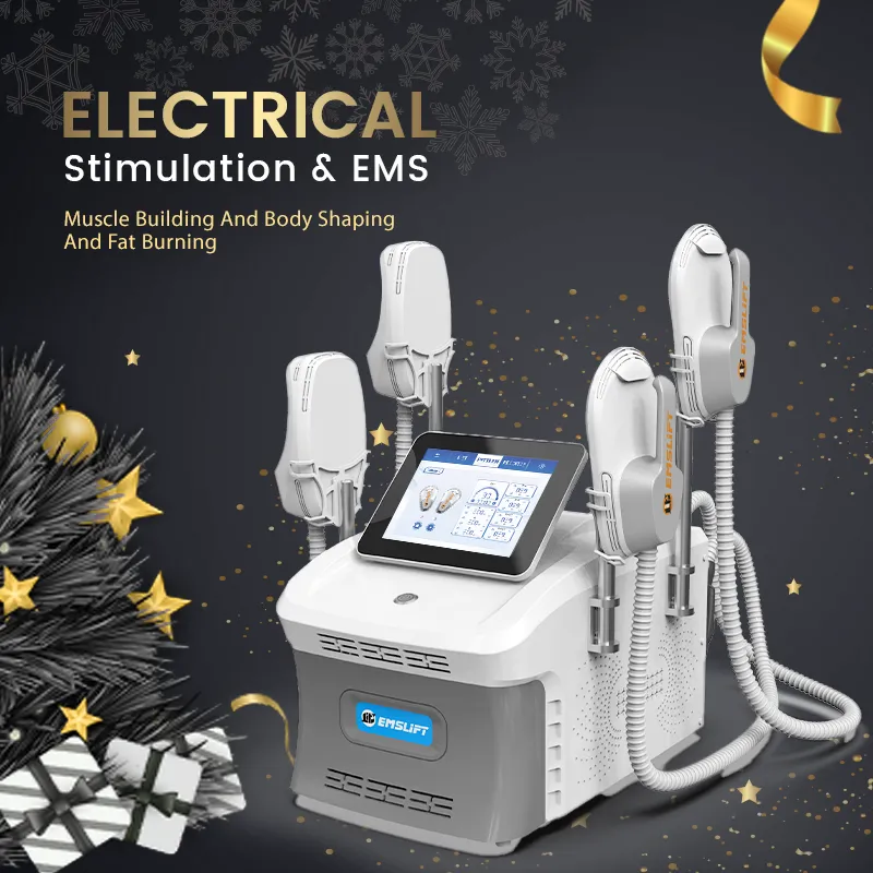 EMSLIM Neo RF Cryoslim Machine 5000W, 14 Televisions, 200Hz, 4 Handles ...