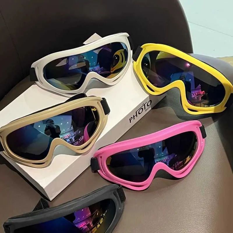 Premium Colorful Ski Goggles - Snowproof & Windproof, Large Face Fit ...