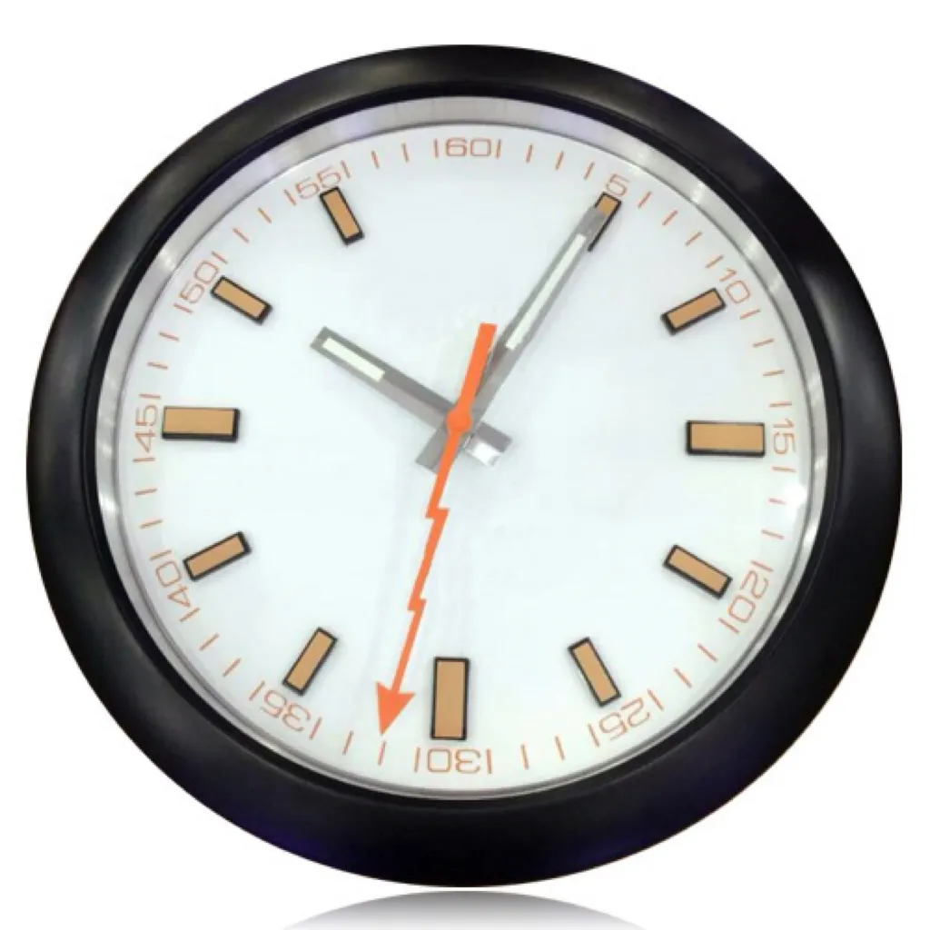 MILG Modern Luxury Wall Clock 34cm Stainless Steel... From Enxihome ...