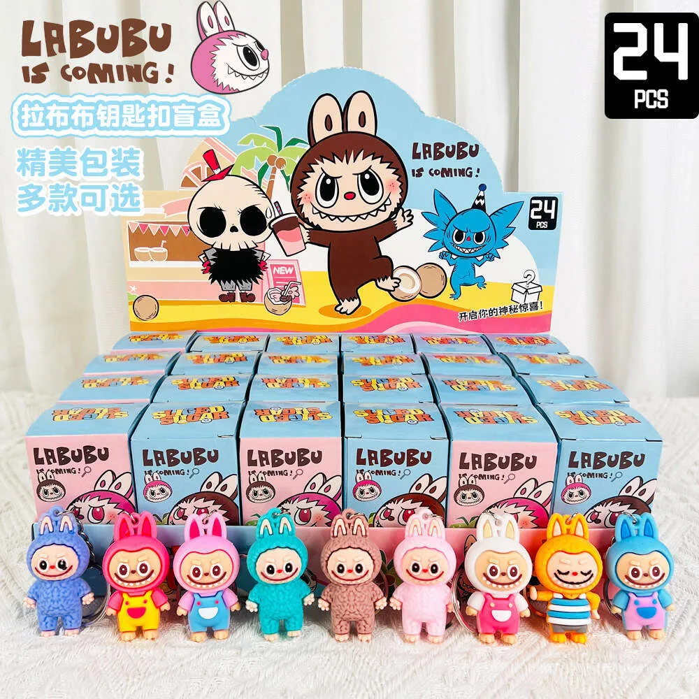 Labubu Pochacco Blind Box Miniso Figure Doll PVC Keychain Mystery Bag ...