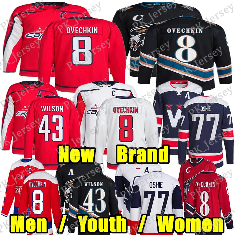 Authentic Pro Hockey Jersey: #8 Alexander Ovechkin, Plus #43 Tom Wilson ...