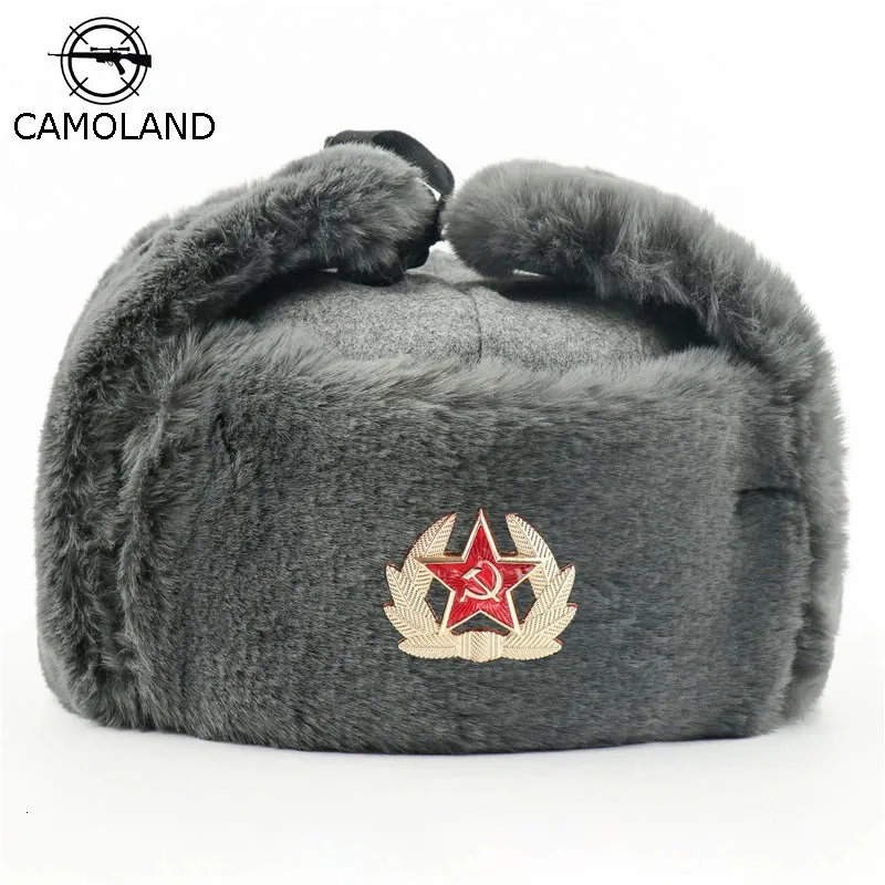 Russian Hats Ushanka: Faux Fur Winter Hat With Ear Flaps, Warm Snow Cap ...