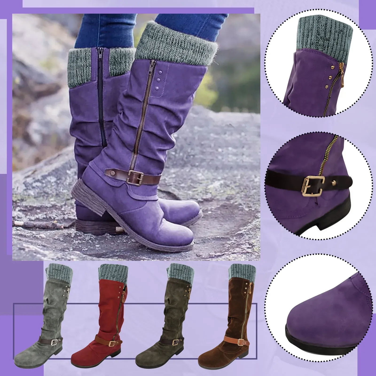 Australia Snow Ladies Boots Warm Cashmere Lined Cotton Winter Shoes Non ...