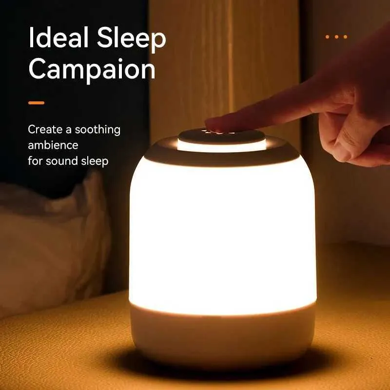 Led Night Light Touch Lamp Table Lamp Bedside Lamp Bedroom Lamp With ...
