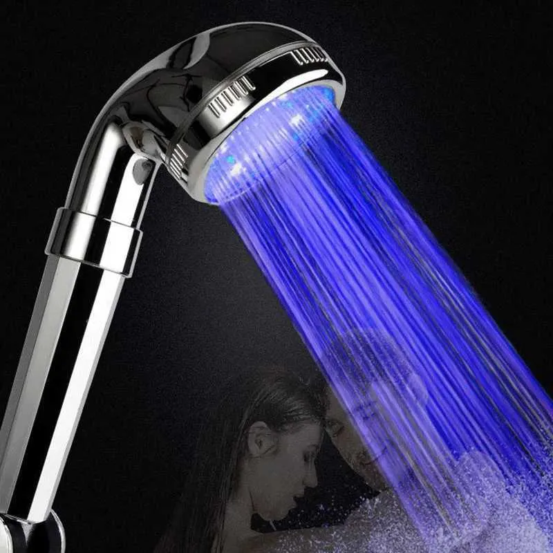 High Pressure Led Shower Head With EHEH LED Temperature Sensor And Li ...