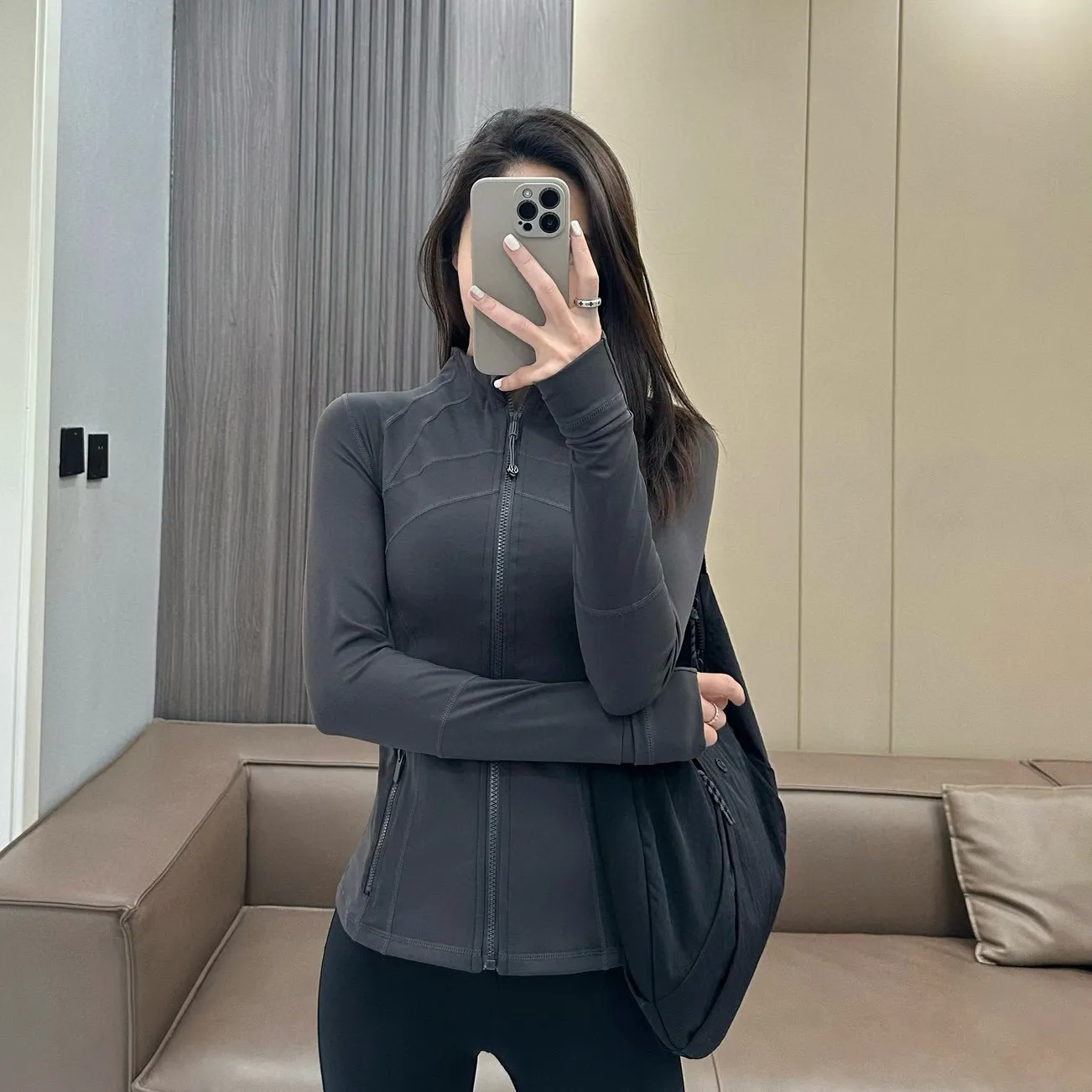 Workout Jacket Ladies: Premium Gym Zip Up Jacket - Quick Drying, Solid ...