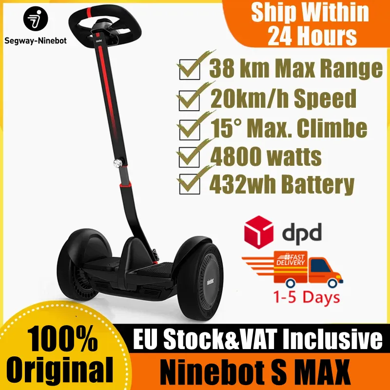 Eu Stock Original Ninebot By Segway S-Max Self-Balancing Electric ...