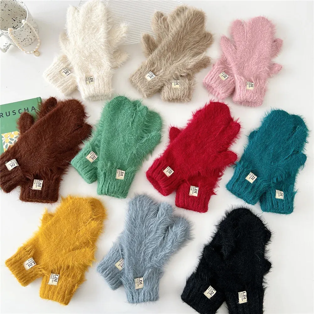 Cozy Touchscreen Knit Gloves - Warm Wool Finger Mittens for Autumn ...