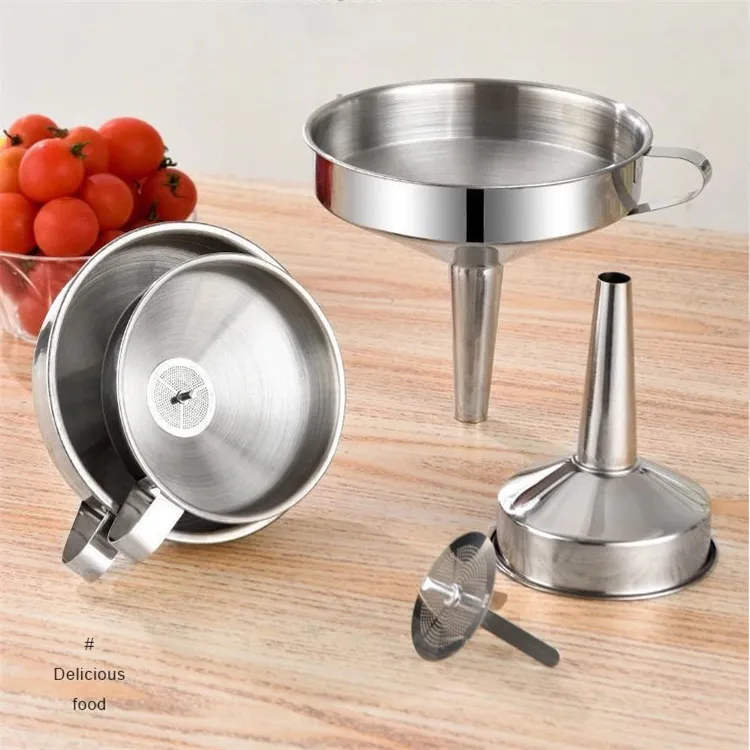 Detachable Stainless Steel Funnel Tool With Strainer LT1322 Kitchen ...