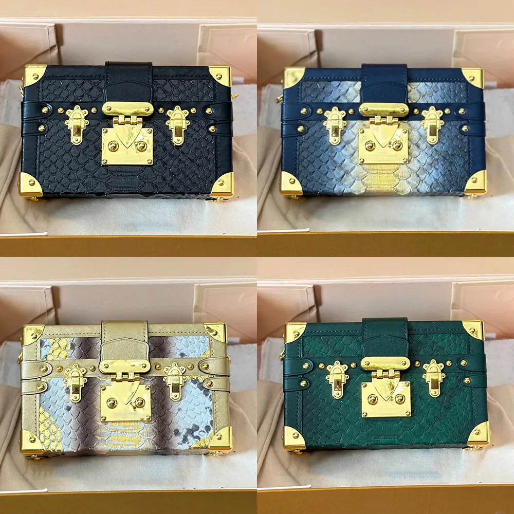 Designer Python Petite Malle Hard New Looxs Trunk Bag With L S Lock And ...