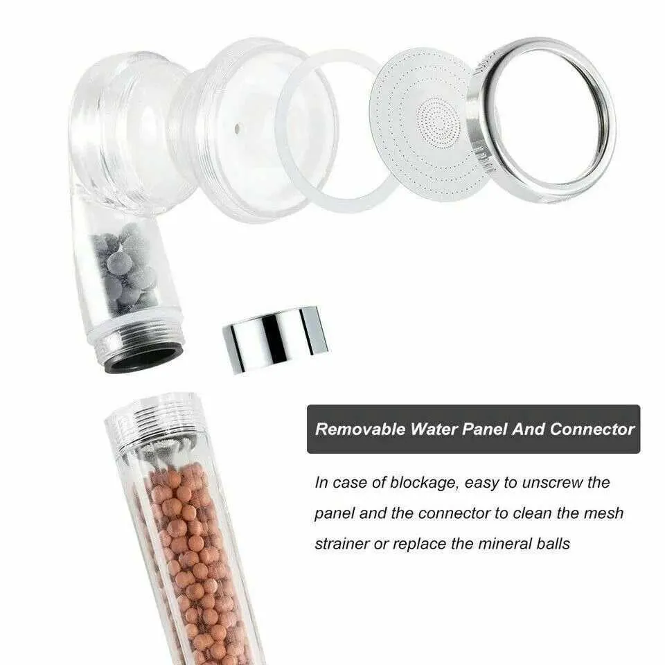 Ionic High Pressure shower head with Detachable...