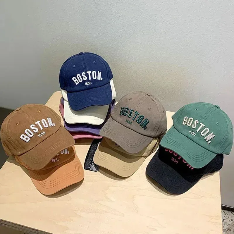 Embroidered Solid Letter Kids Small Baseball Caps Adjustable Visor Sun ...