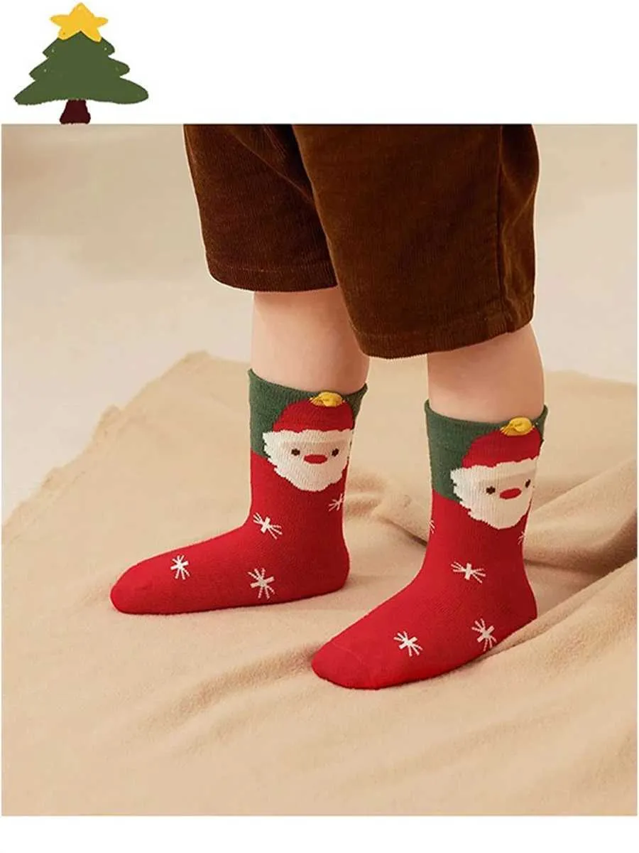 Celebration Red Children's Thick Socks - Soft, Comfortable, High ...