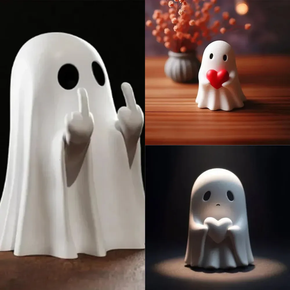 Middle Finger Ghosts Statue Scary Nightmare Before Christmas Figurines ...