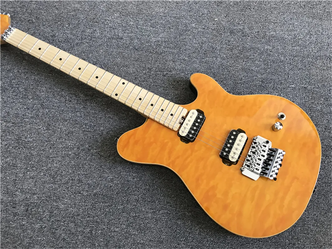 Custom Shop Trans Yellow Quilted Maple Top Electric Donner Electric ...