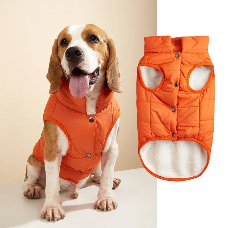 Warm Winter Dog Coat: Cold-Proof Fleece Lined Jacket for Small Dogs ...