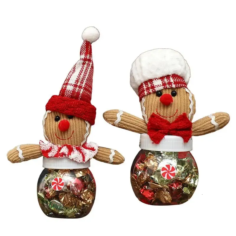 Christmas Gingerbread Man Candy Storage Bins Decorative Ginger ...