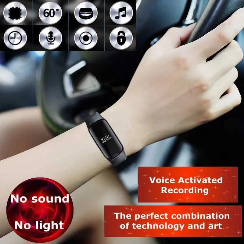 Mini Digital Wear Audio Recorder Watch With USB Flash Drive And MP3 ...