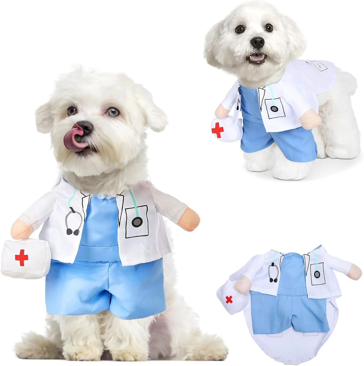 DHgate.com:Funny Dog & Cat Doctor Costume - Plush Onesie Outfit for ...
