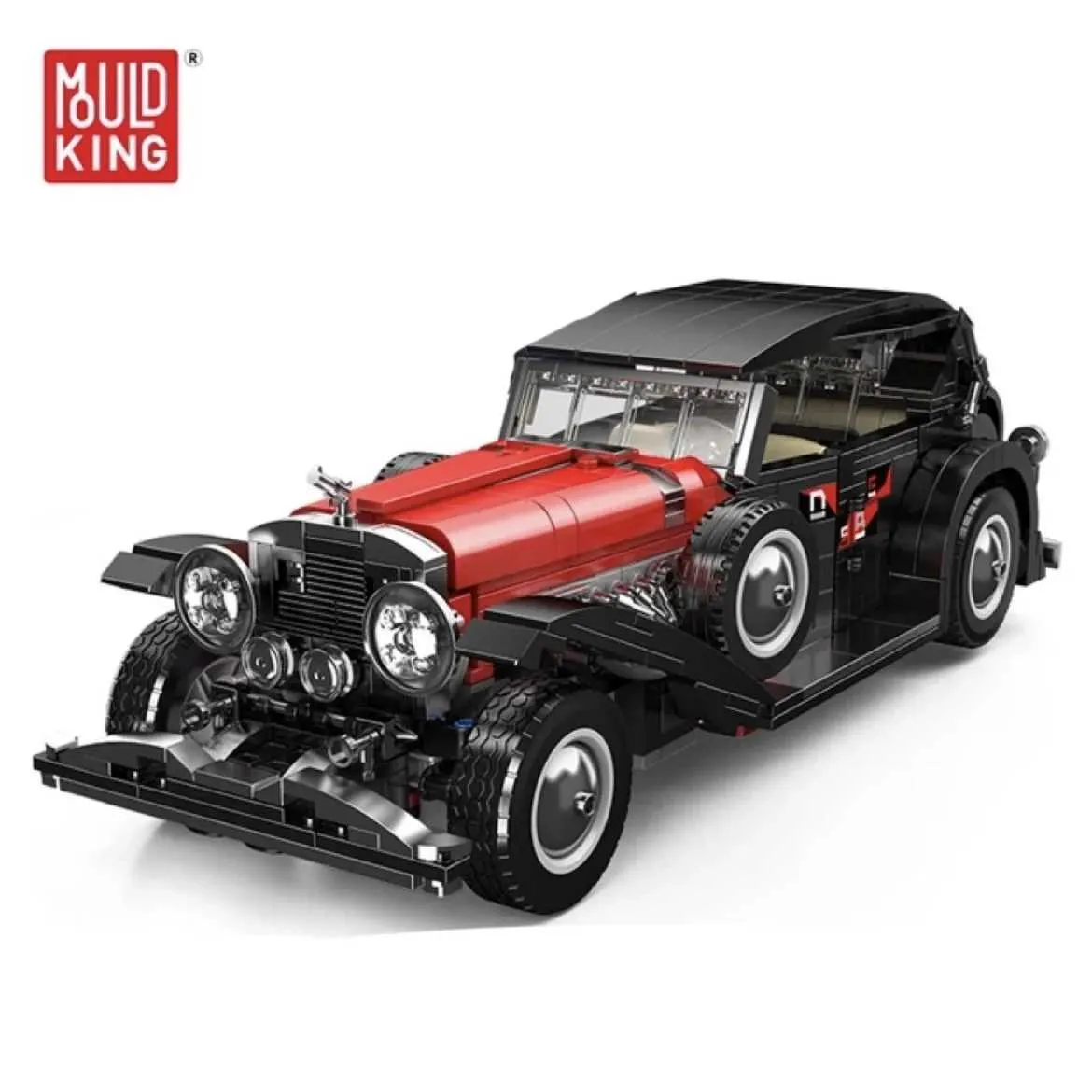 Mold King 10114 MOC Technik American Oldtimer Automotive Building Block ...