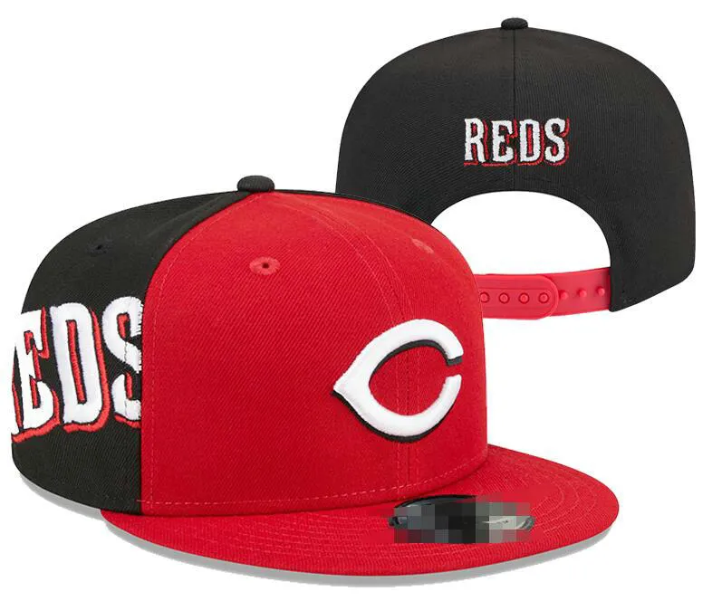 2024 Men's Classic Reds Flat Peak Snapack Cap With Heart Strapback Full ...