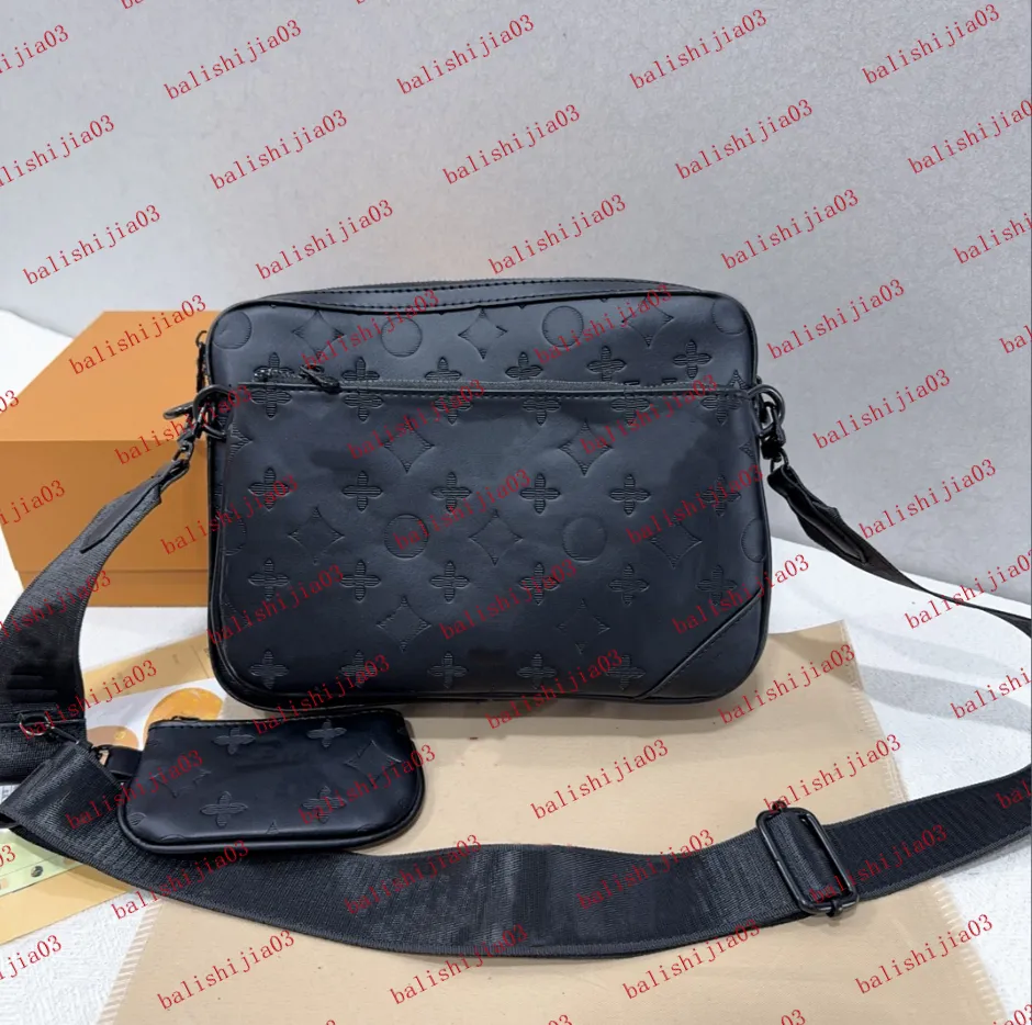 Men Leather TRIO Messenger Bags Luxury Shoulder Bag... From ...