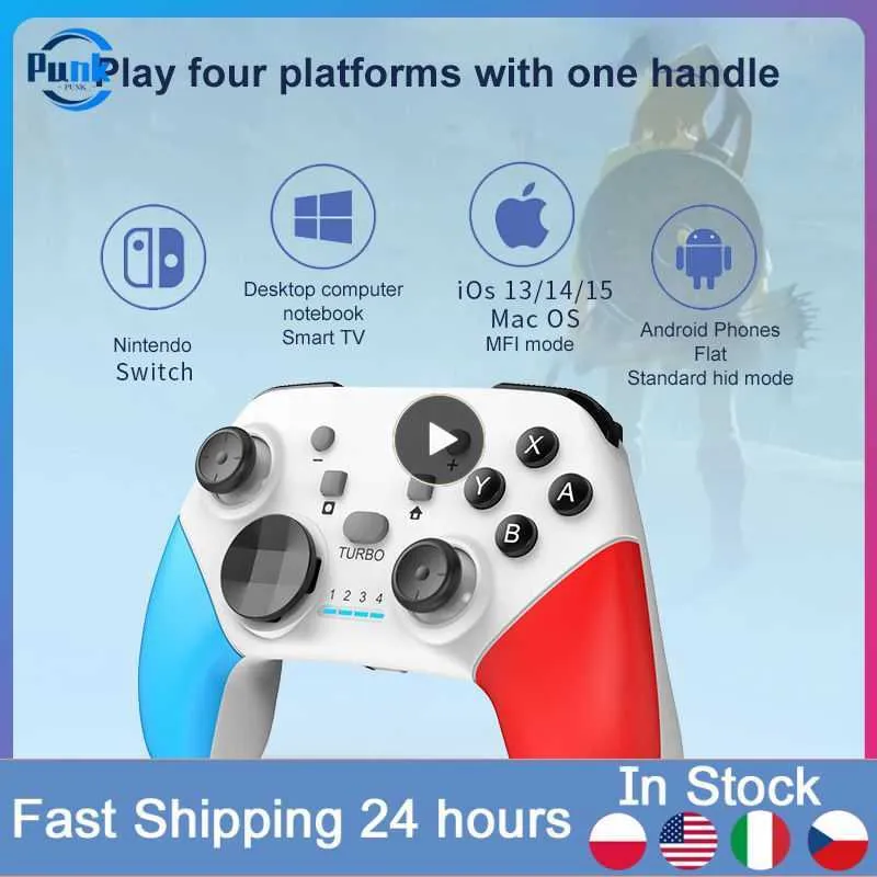 DHgate.com:2024Bluetooth Wireless Gamepad for Switch/PC, Six-axis ...