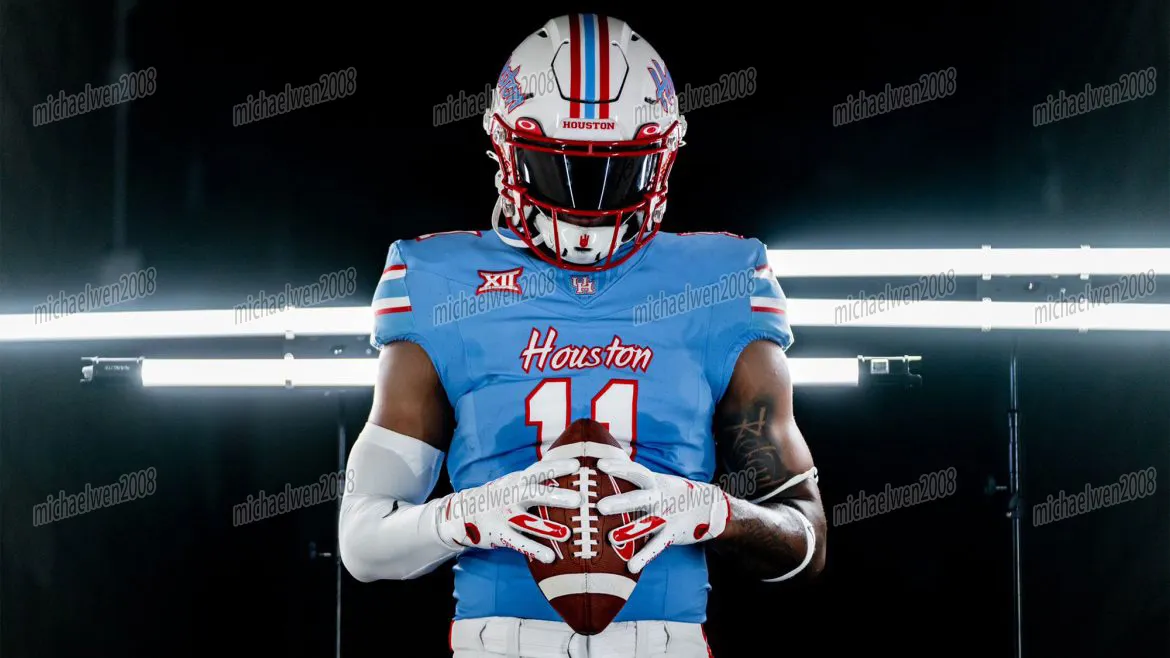 Custom Houston Cougars Oilers Inspired Jersey Steven Dunbar Jersey ...