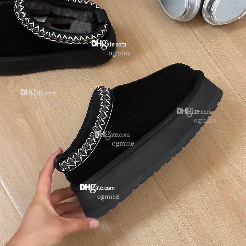 Tazz Braid Designer Snow Boots Women Tasman Womens Fur Furry Fluffy ...