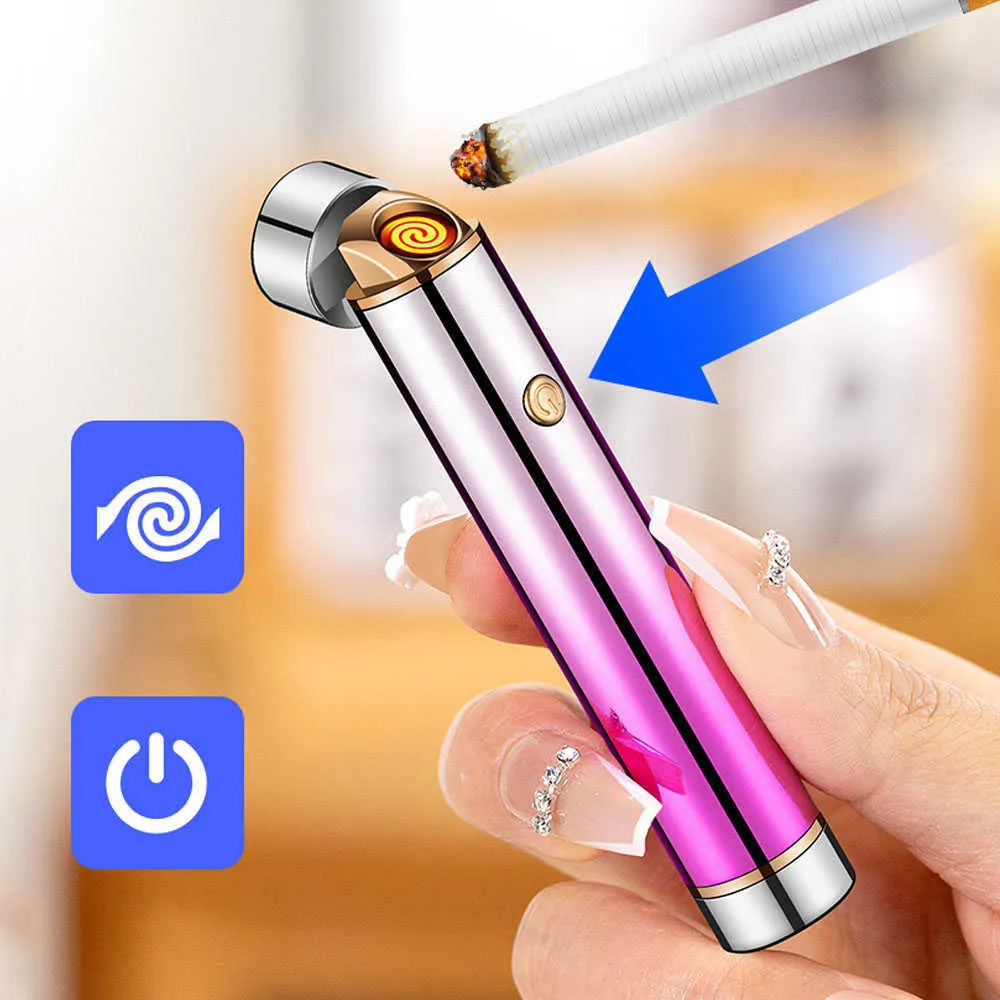 DHgate.com:Romantic Projection Mini USB Charging Lighter Windproof ...