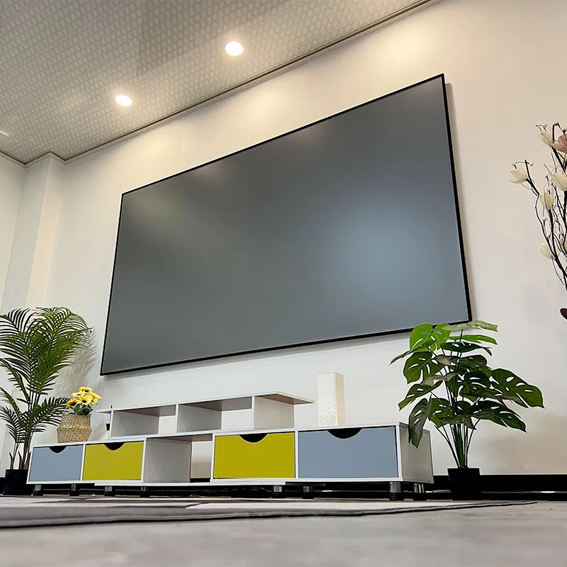Top Fresnel 120 Inch ALR Projection Screen Fixed Frame Ambient Light ...
