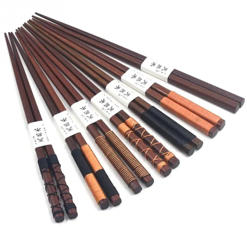Premium Natural Wooden Chopsticks Set - Authentic Japanese Style, Anti ...