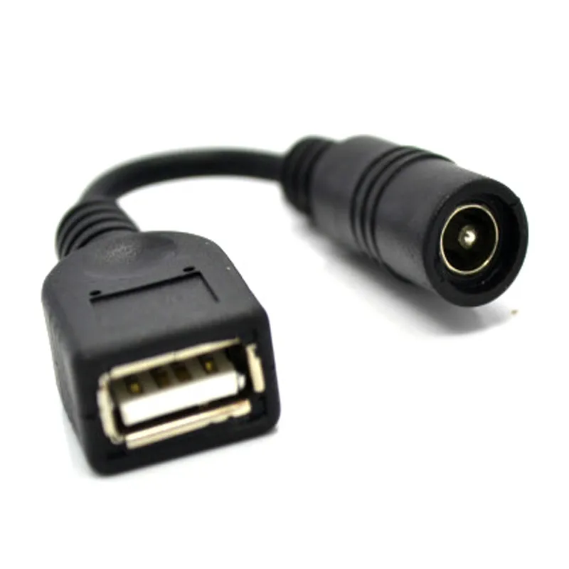 10cm DC Female To USB A Female Adapter Cable To Usb Adapter 5.5x2.1mm ...