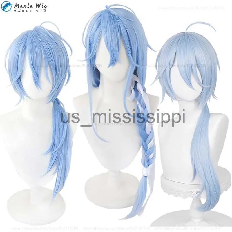 DHgate.com:Blue Long Cosplay Wig for Edmond Cosplay, Heat Resistant ...