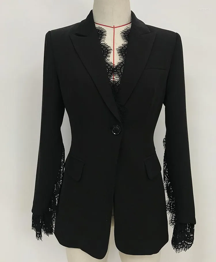 DHgate.com:Womens Lace Blazer Jacket, High Quality Designer Single ...