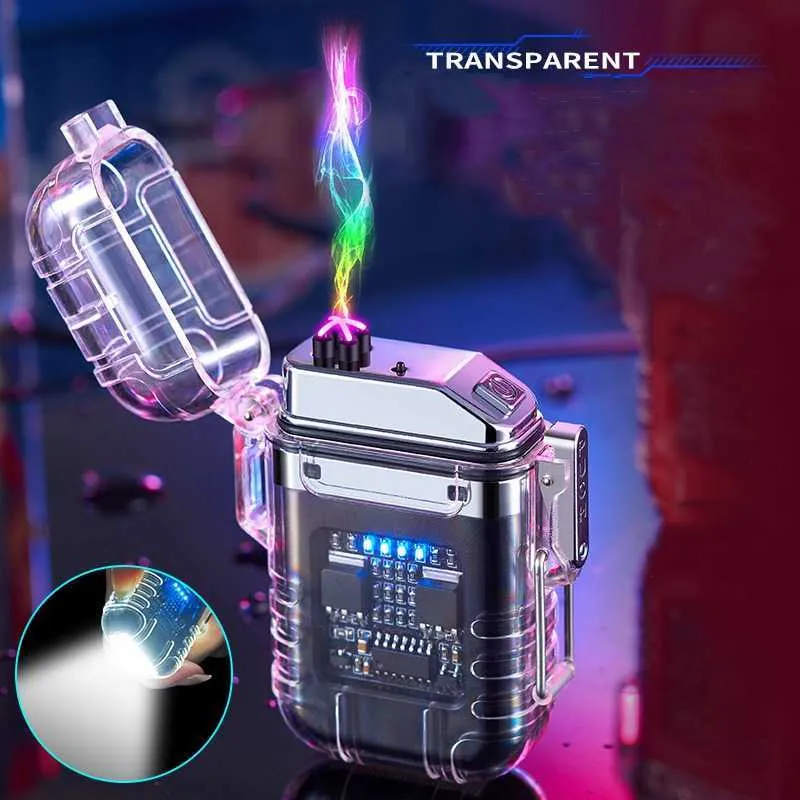 DHgate.com:Waterproof and Windproof USB Lighter: Transparent Case, LED ...