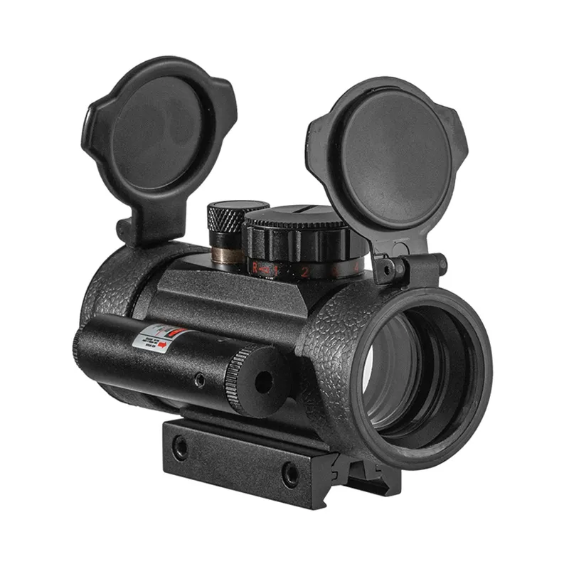 1X40 Red Dot Scope Tactical Collimator Reflex Sight With Integrated Red ...