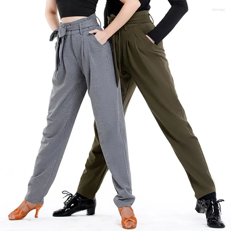 DHgate.com:Stage Wear Latin Dance Pants For Women Men Costume Black ...