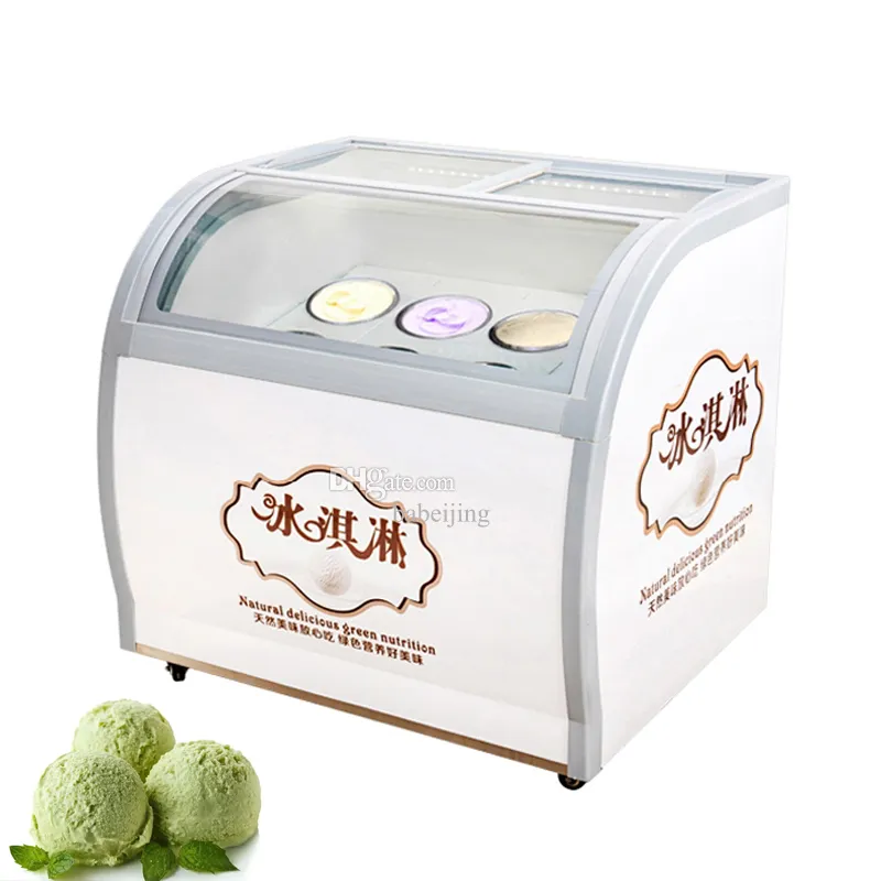 Commercial Ice Cream Maker Machine Showcase: Stainless Steel Frozen ...