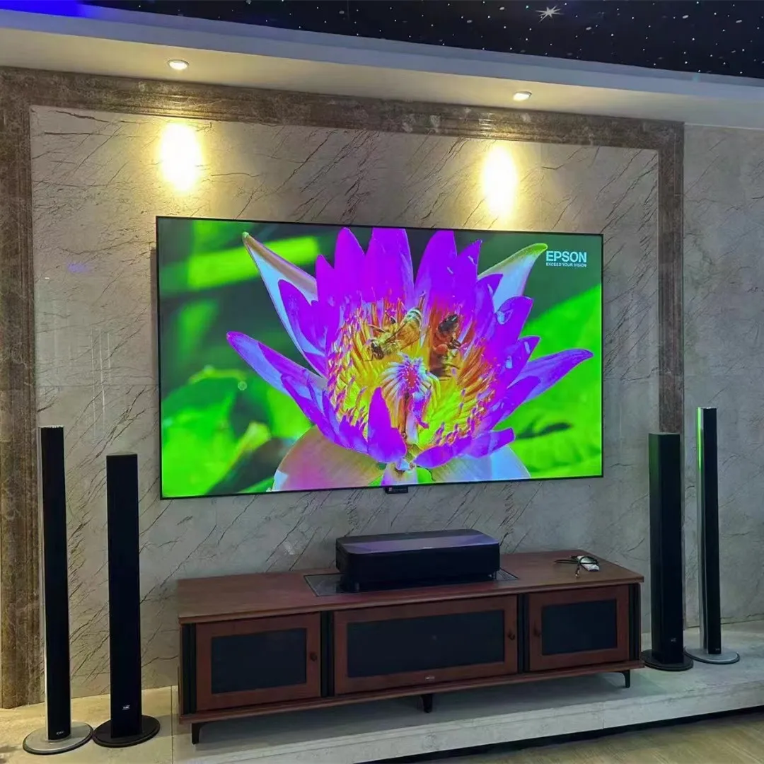 72 120 UST ALR Ultra Short Focus 1cm Narrow Frame Projection Screen ...