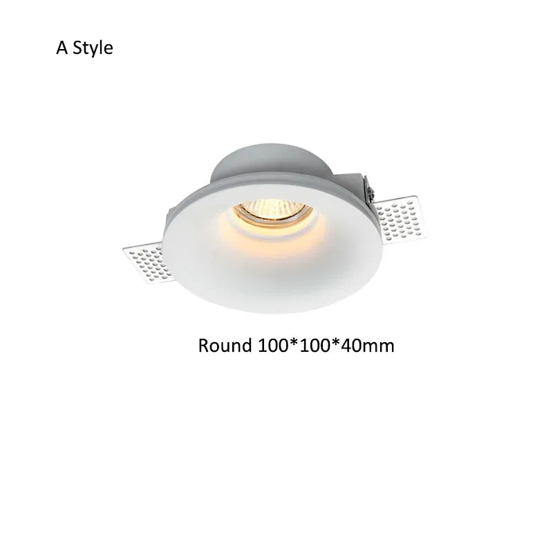 North America Square And Round Recessed LED Gypsum Downlight Insulation ...
