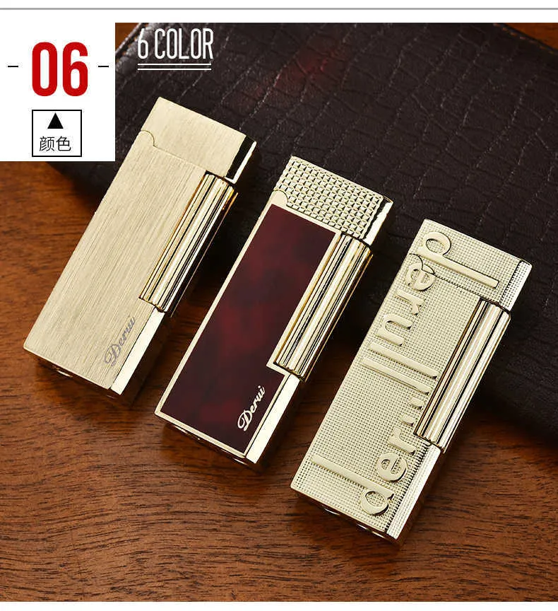 Derui Narrow Butane Lighter - Loud Voice, Metal Sideslip Grinding Wheel ...