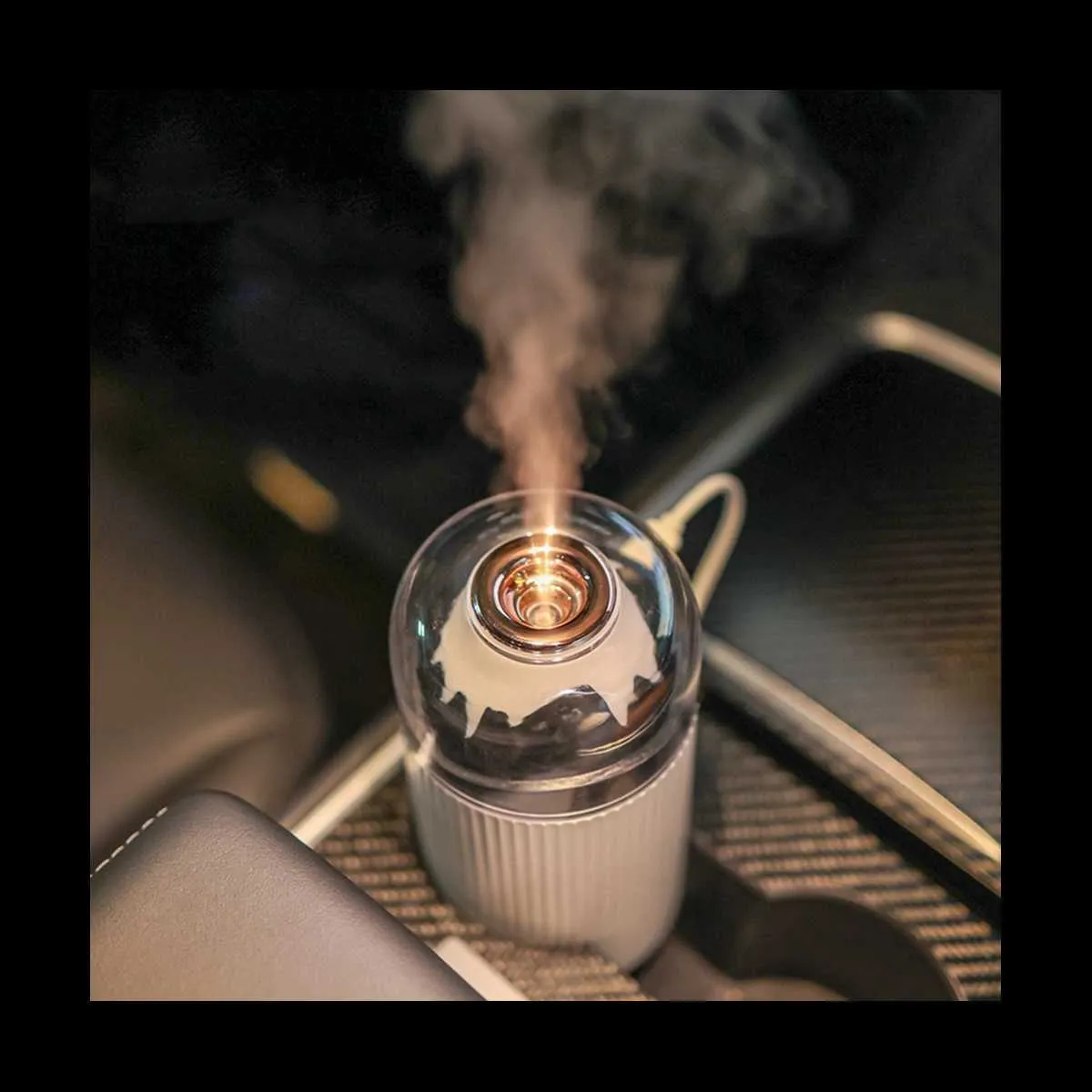 Portable USB Humidifier - 300ml Cool Mist Humidifier Aromatherapy ...