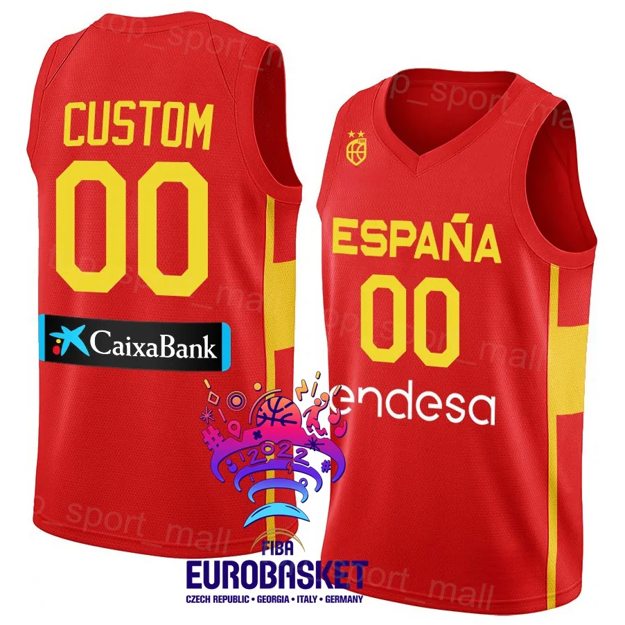 Spain Basketball Jersey 2024 World Cup Edition Geuer, Hernangomez ...