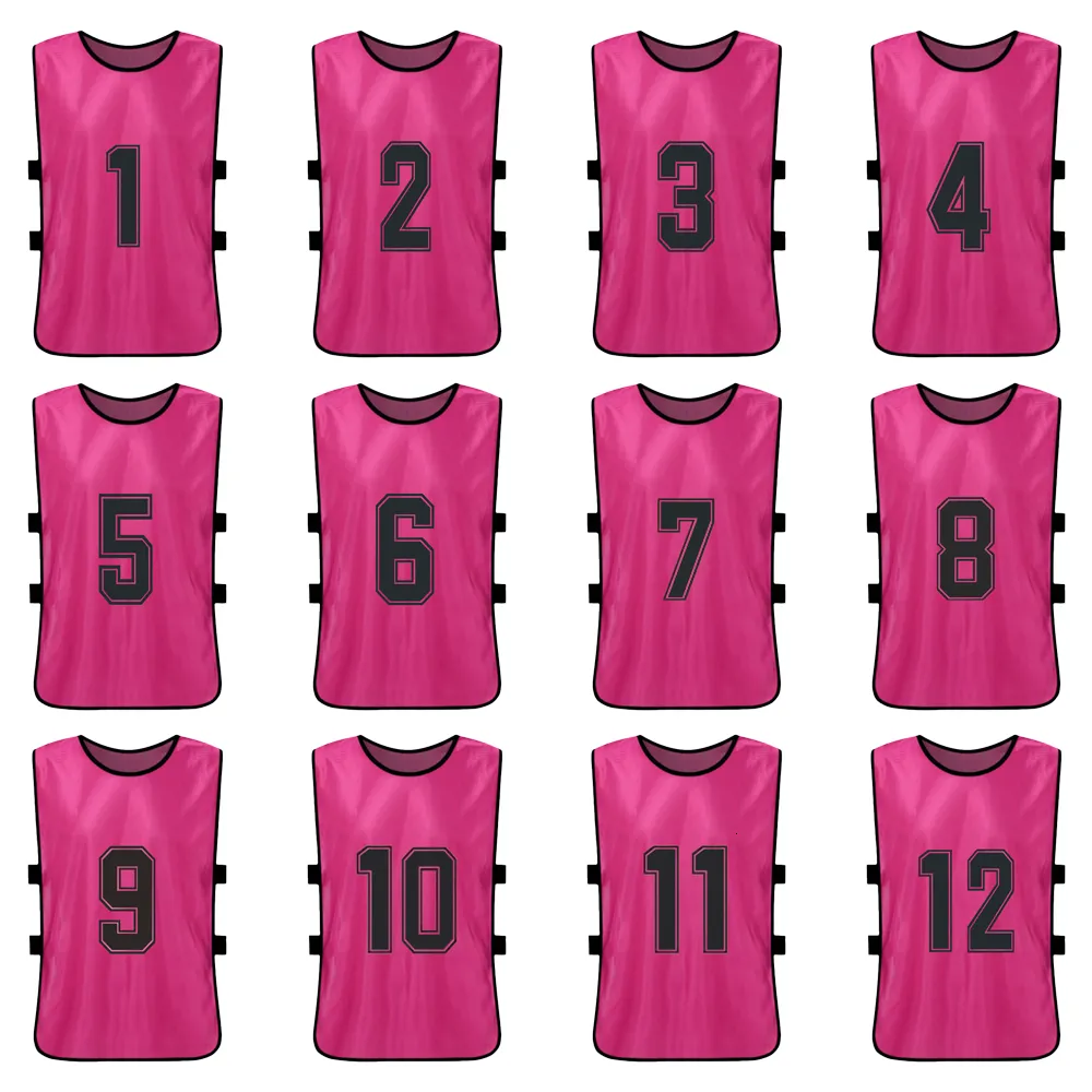 DHgate.com:Numbered Soccer Jerseys - 12 Pack Pinnie Vests for Adults ...