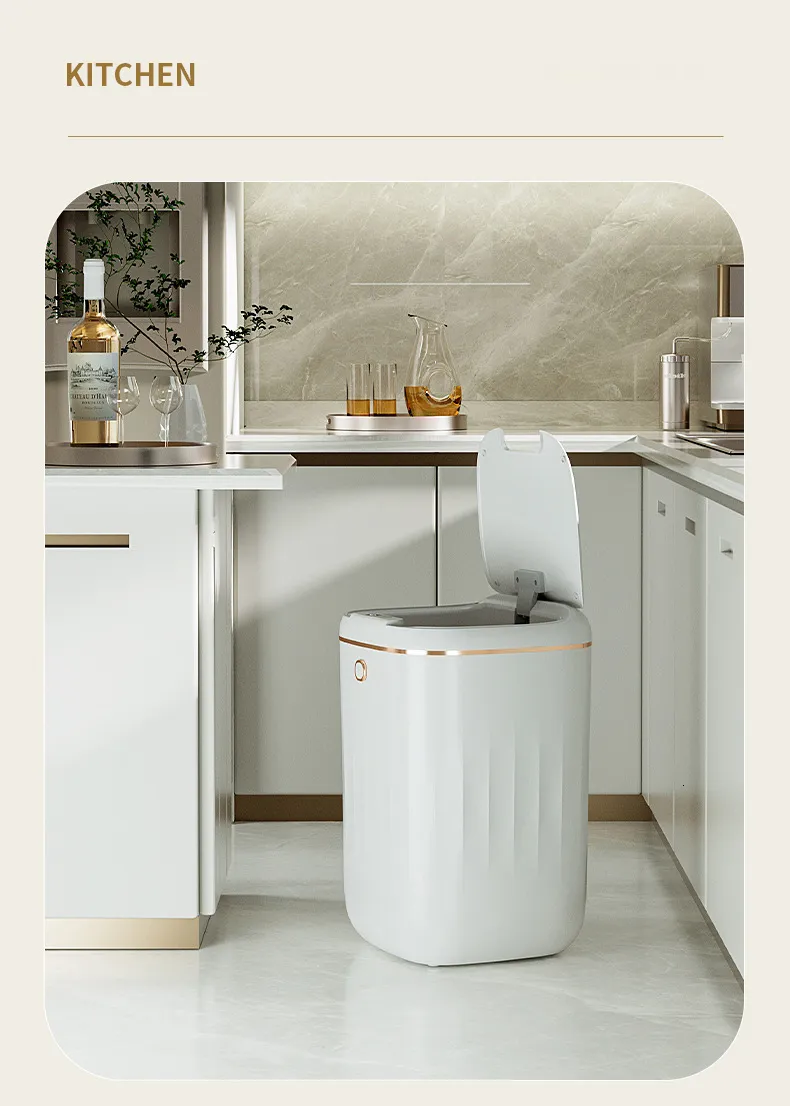 Smart Sensor Trash Can: Automatic Touchless Kitchen Garbage Bin With ...
