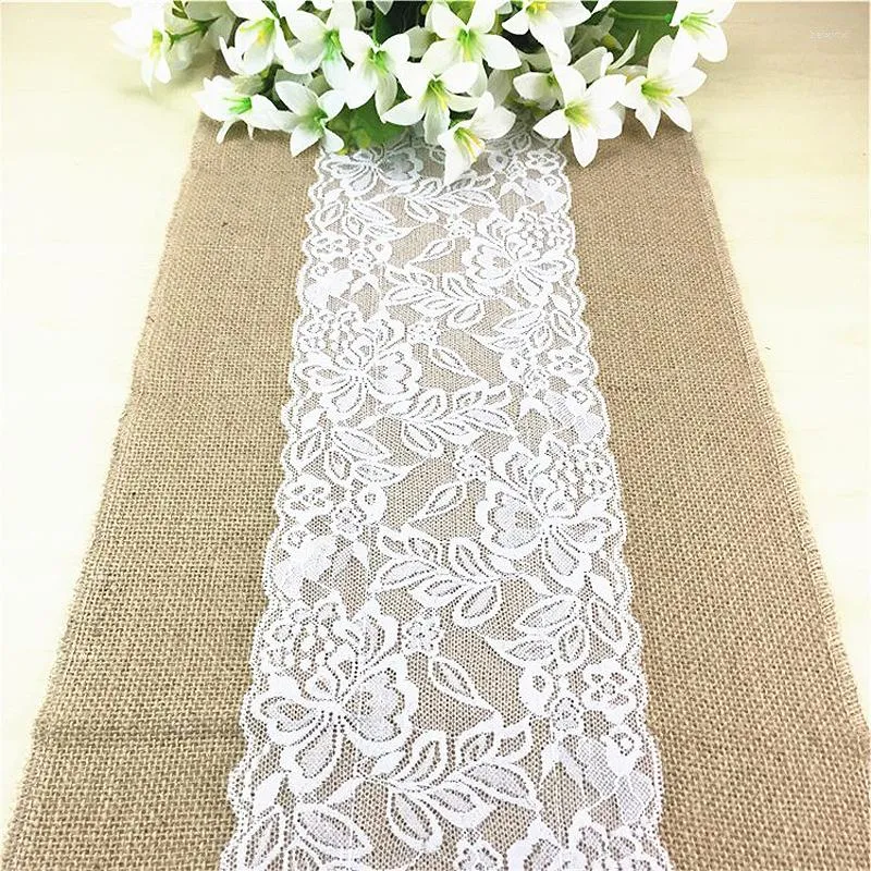 DHgate.com:Natural Burlap Table Runner - 30X275cm Vintage Jute Linen ...