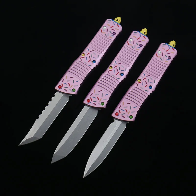 D2 Steel Donut Combat Knife - Aviation Aluminum Handle, EDC Tactical ...